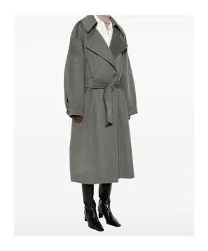 THE FRANKIE SHOP Double-breasted Belted Coat