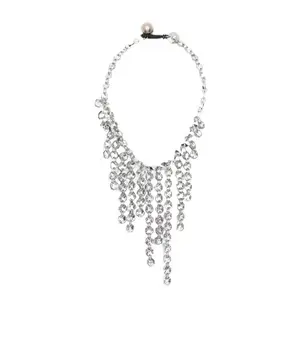 MARIA CALDERARA Crystal Long Necklace - Diamond