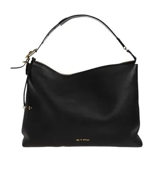 Etro Logo Shoulder Bag - Black