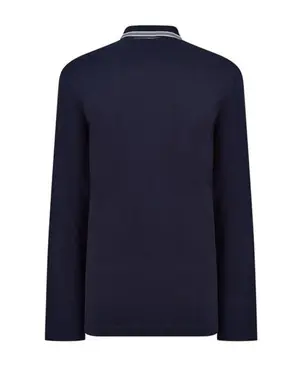 Hugo Boss Navy Blue Long-sleeved Polo Shirt
