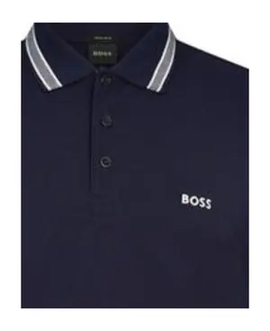 Hugo Boss Navy Blue Long-sleeved Polo Shirt