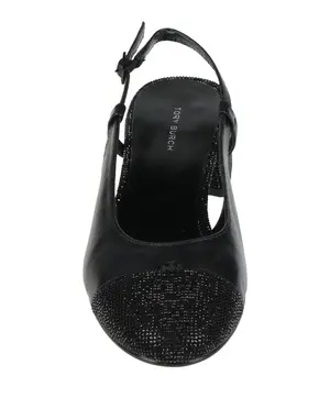 Tory Burch Embellished Block Heel Slingbacks