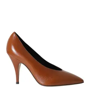 3JUIN Pointed Toe Stiletto High Heels - Brandy