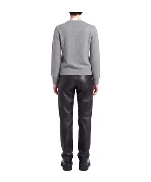 GANNI Geometric Wool Knit Cardigan