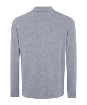 ZANONE Button-up Collared Cardigan With Ribbed Knit And Patch Pockets