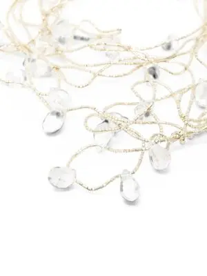 MARIA CALDERARA Beaded Statement Necklace - No