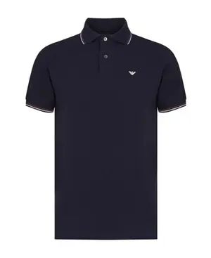 Emporio Armani Navy Blue Logo Polo Shirt