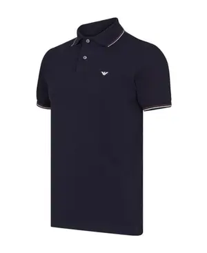 Emporio Armani Navy Blue Logo Polo Shirt