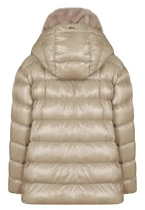 Herno Hooded Faux Fur Down Jacket