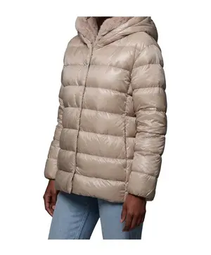 Herno Hooded Faux Fur Down Jacket