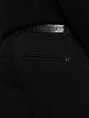 DONDUP Turn-up Trim Straight-leg Jeans - Black