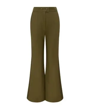 Zimmermann Valiant Drill Flare Pant - Forest