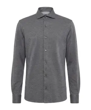 Peserico Long-sleeve Button-up Shirt - Gray