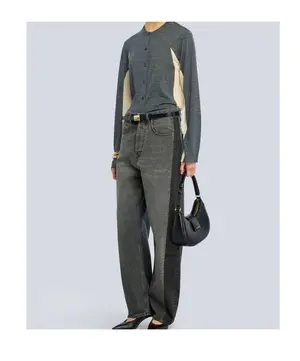 SEMICOUTURE Knit Cardigan With Contrasting Panels
