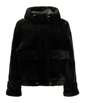 BLANCHA Hooded Fur Jacket
