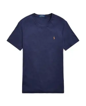 Polo Ralph Lauren Navy Round-neck Logo T-shirt - Blue