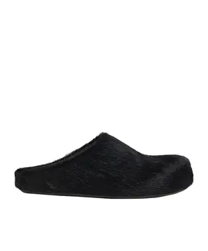 Marni Marni Fur Mules Black