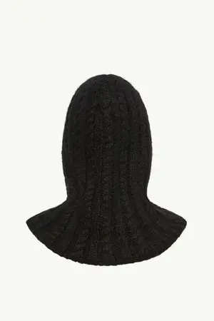 Moncler Cable Knit Alpaca Blend Balaclava