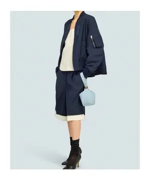 SEMICOUTURE Tailored Straight-leg Shorts