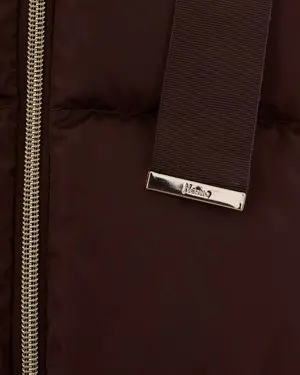 Herno Quilted Hooded Down Coat - Brown