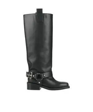 GANNI Riding Boots With Buckle Detail