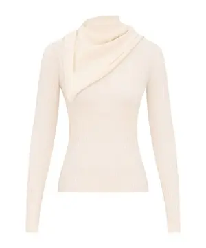 Zimmermann Valiant Merino Scarf Top - Cream