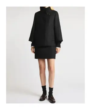 FAY Cape In Wool And Cashmere Fabric
