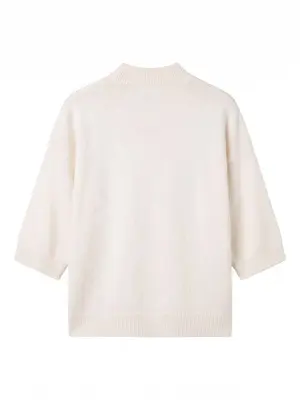 Peserico Sequin-embellished Short-sleeve Sweater