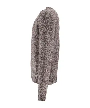 BALLANTYNE Crew-neck Knit Top With Ribbed Cuffs And Hem