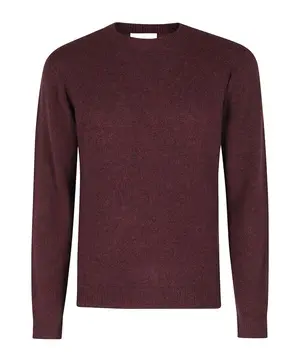 ROBERTO COLLINA Crew-neck Sweater - Bordeaux