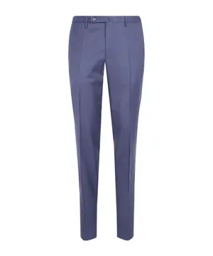 Incotex Pressed-crease Wool Tailored Trousers - Anthracite Grey