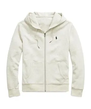 Polo Ralph Lauren Logo Zip-up Sweatshirt - White