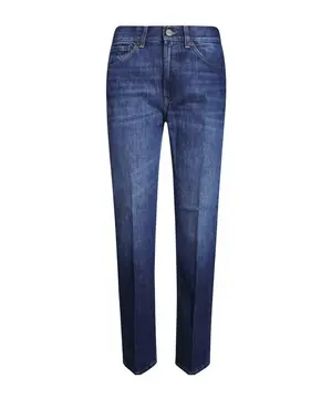 DONDUP Logo Plaque Straight-leg Jeans