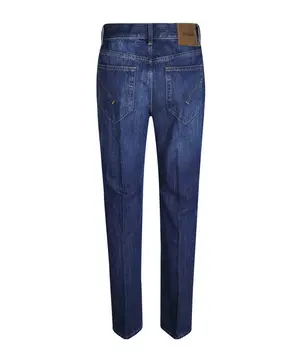 DONDUP Logo Plaque Straight-leg Jeans