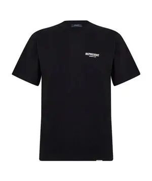 REPRESENT Logo Short-sleeved T-shirt - Black