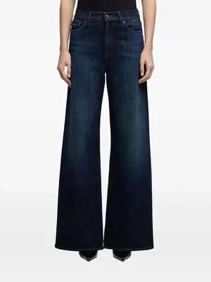 7 For All Mankind Wide-leg Jeans - Blue