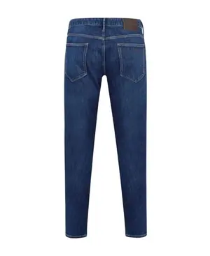 Emporio Armani Logo Detailed Straight Leg Jeans