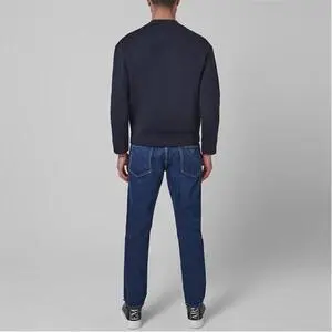 Emporio Armani Logo Detailed Straight Leg Jeans