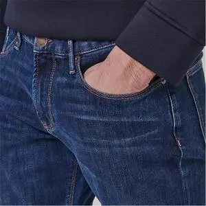Emporio Armani Logo Detailed Straight Leg Jeans