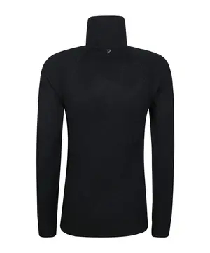 DONDUP Slim Fit Button Detailed Mock Neck Jumper - No
