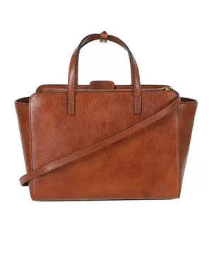 HIDESINS Dual Handle Shoulder Bag - Cognac