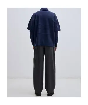 DARKPARK Zack Wool Double Sleeve Stripes Polo