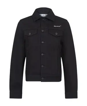 Off-White Logo Denim Coat