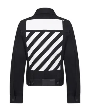 Off-White Logo Denim Coat