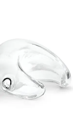 Alaïa Sculptural Glass Open-ended Bracelet - Transparent
