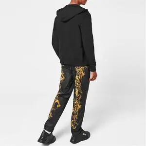Versace Zippered Hooded Sweatshirt