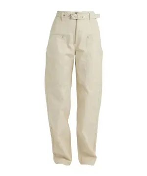 Isabel Marant Étoile Solid-color Casual Trousers - Camel