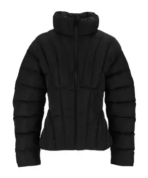 Elisabetta Franchi Down Jacket In Voile Fabric