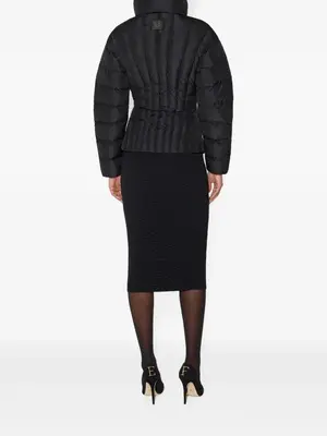 Elisabetta Franchi Down Jacket In Voile Fabric