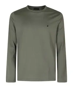 DONDUP Crew-neck Logo T-shirt - Gray